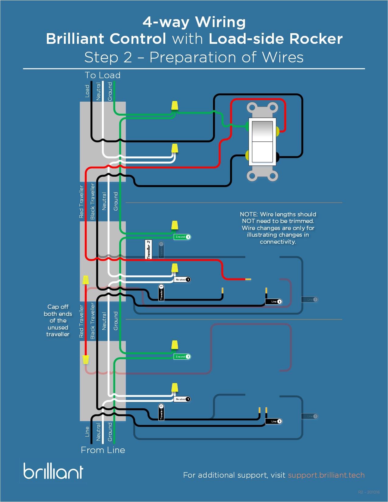 Four Way Switch Diagram Light 4 Way Diagram For ZEN71, ZEN72, ZEN32,